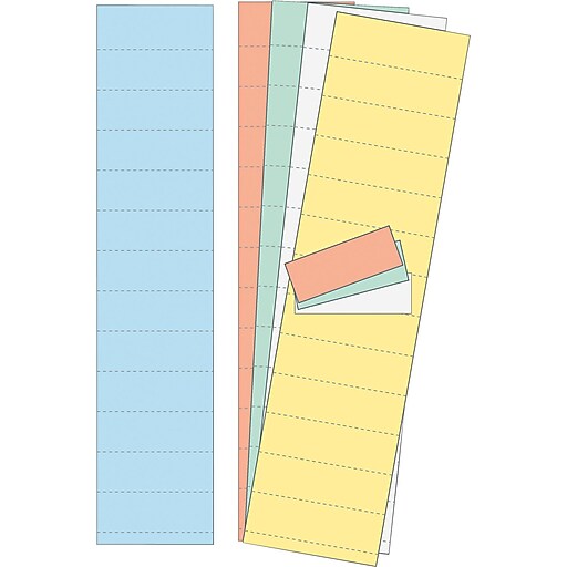 MasterVision Data Card Replacement, Assorted, 1000/Pk (FM1312) | Staples