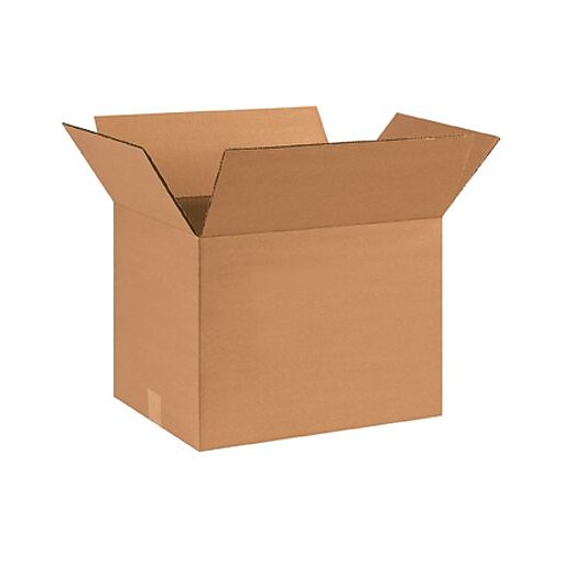 14" x 12" x 10" Shipping Boxes, 44 ECT, Kraft, 25/Bundle (HD141210 ...