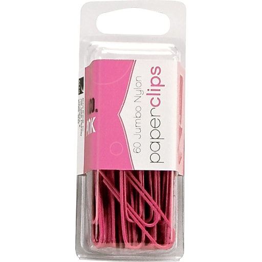Acco® Pink Ribbon Jumbo Paper Clips, Smooth, 60/Pack at Staples Acco® Pink Ribbon Jumbo Paper Clips, Smooth, 60/Pack at Staples
