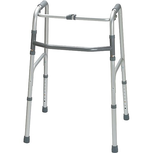 Guardian Standard One-button Folding Walker, Adult, 32" - 36" H, 2/Pack ...