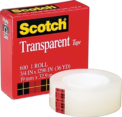 Scotch® 600 Transparent Tape Refill Rolls, 36 Yard Rolls | Staples®