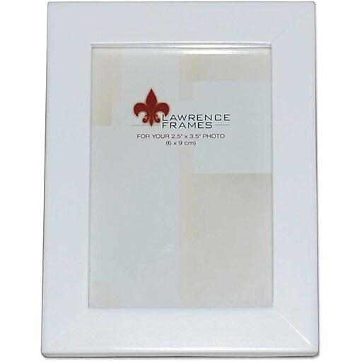 Lawrence Frames Gallery Collection 2" x 3" Wood Picture Frame, White ...