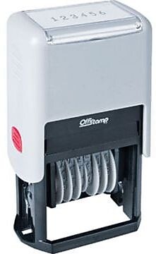 Offistamp® Self-Inking Number Stamp, 6-digit | Staples®