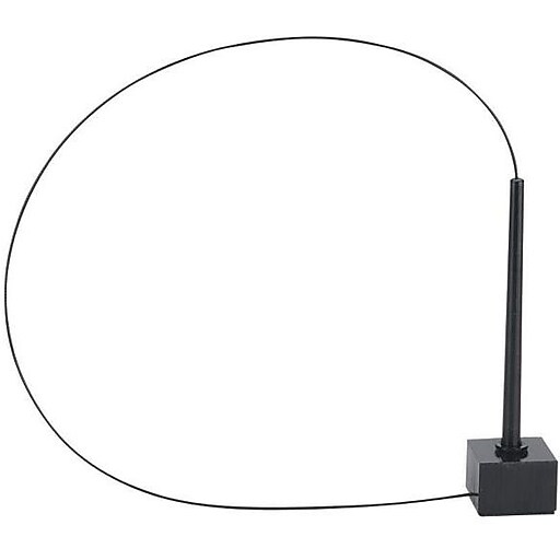 Staples® Ballpoint Cable Pen, Medium Point, Aluminum Barrel/Blue Ink ...