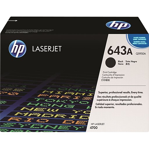 HP 643A Black Standard Yield Toner Cartridge (Q5950A) | Staples