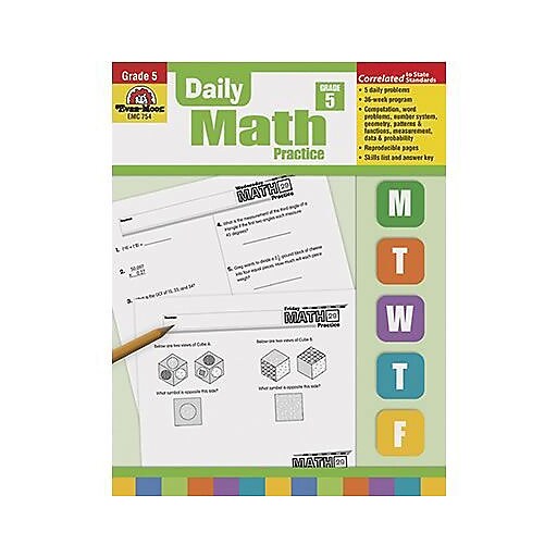 Evan-Moor® Daily Math Practice, Grade 5 | Staples