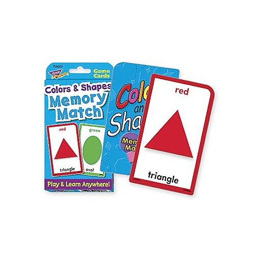 Shapes & Colors Memory Match Challenge Cards for Grades PreK-1, 56 Pack ...