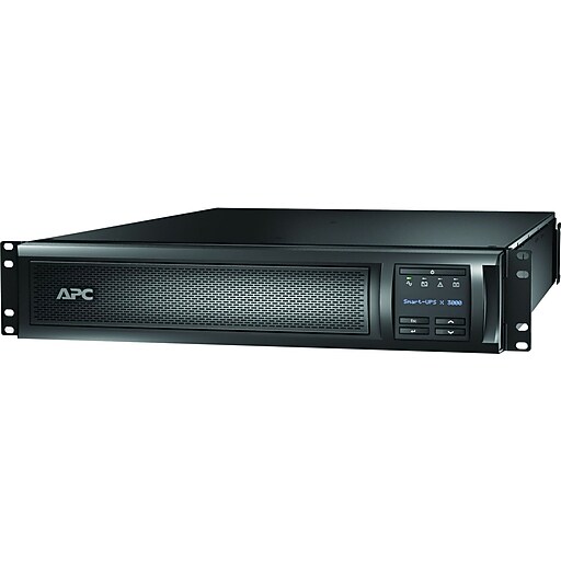 APC Smart-UPS X 3000 Rack/Tower LCDVA UPS, 7 Outlets, Black ...