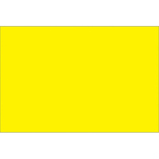 Tape Logic 5" x 7" Rectangle Inventory Label, Fluorescent Yellow, 500 ...