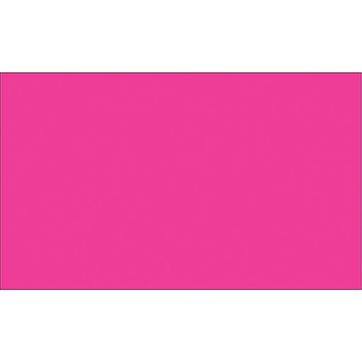 Tape Logic 6" x 4" Rectangle Inventory Label, Fluorescent Pink, 500 ...