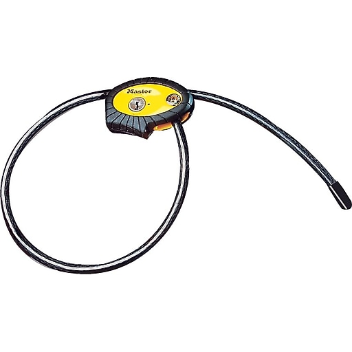 Master Lock® Python™ 8413DPF Aluminum Alloy Adjustable Locking Cable ...