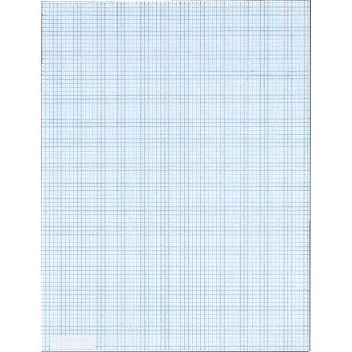 TOPS Graph Pad, 8.5" x 11", Graph Ruled, White, 50 Sheets/Pad (33081 ...