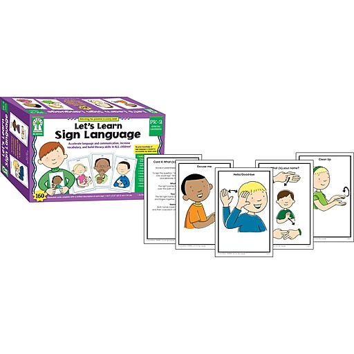 Key Education Publishing Let's Learn Sign Language Learning Cards ...