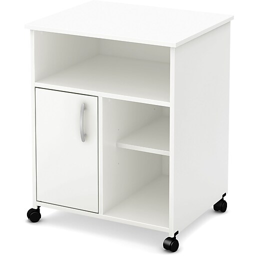 South Shore Axess Printer Cart, Pure White (7250691) | Staples