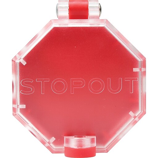 Accuform STOPOUT Versatile Pneumatic Plastic End Fittings Lockout With ...