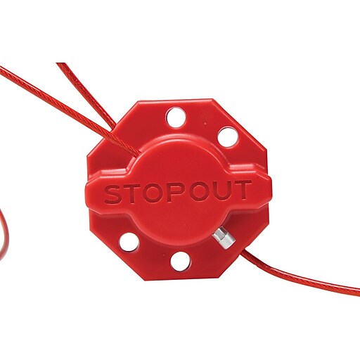 Accuform STOPOUT Twist 'n Lock Cable and Cinch Lockout Hasp With 6 ...