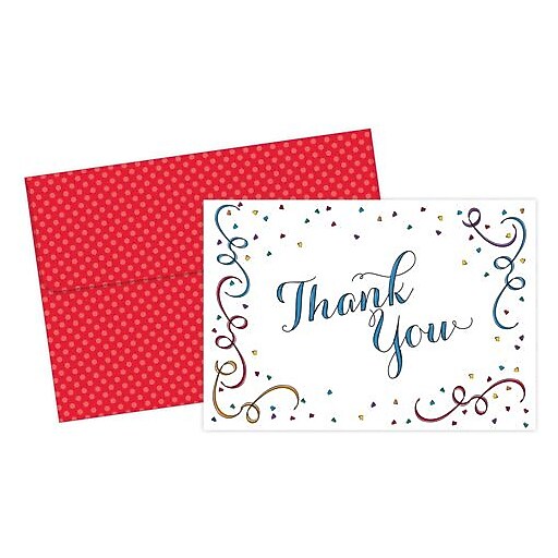 Great Papers® Party Elements Thank You Cards, 20/Pack | Staples