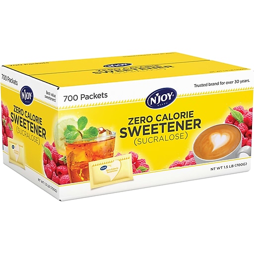 N'Joy® Yellow - Sucralose Zero Calorie Sweetener Packets, 1g, 700/Bx ...