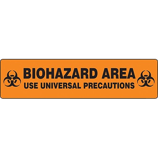 Accuform Slip-Gard BIOHAZARD USE UNIVERSAL PRECAUTIONS Border Floor ...