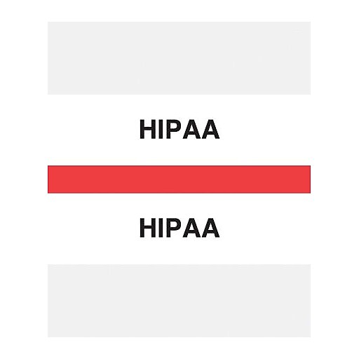 Medical Arts Press® Standard Preprinted Chart Divider Tabs, HIPAA, Red ...