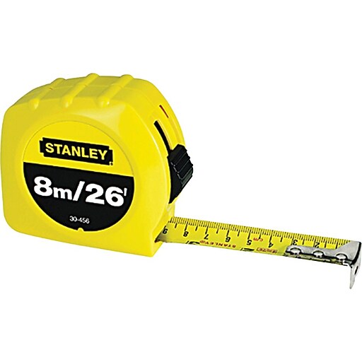 Stanley® Tape Rules, 1" x 26ft Blade, 8m | Staples