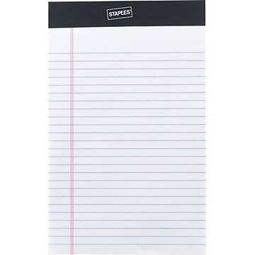 lined note pads | Staples