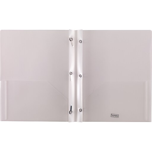2 Pocket Plastic Folder, Clear | Staples 2 Pocket Plastic Folder, Clear | Staples