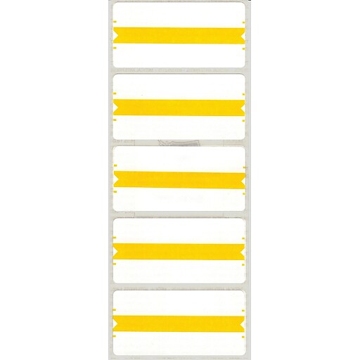 Medical Arts Press Wraparound Name Labels, Yellow, 250/Pack (32609 ...