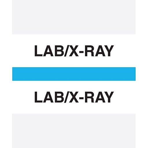 Medical Arts Press® Standard Preprinted Chart Divider Tabs, Lab/X-Ray ...