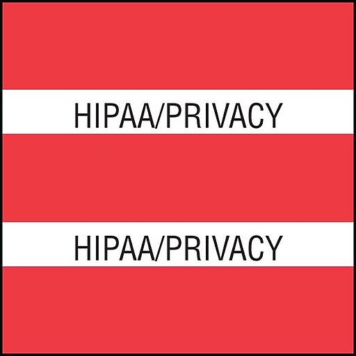 Medical Arts Press® Large Chart Divider Tabs, HIPAA/Privacy, Red | Staples