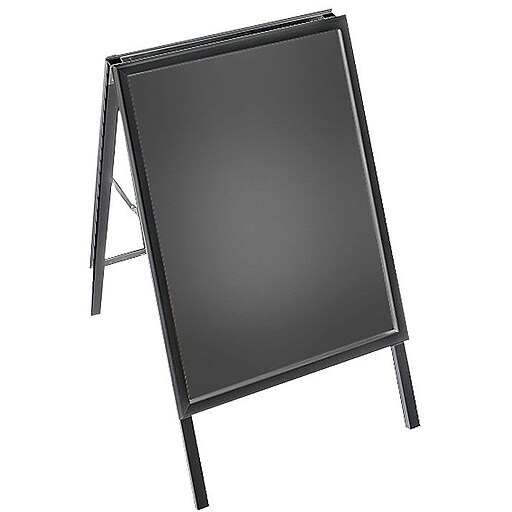 A-Board Sign in Black. Slide-In Frame Size: 22"W x 28"H | Staples