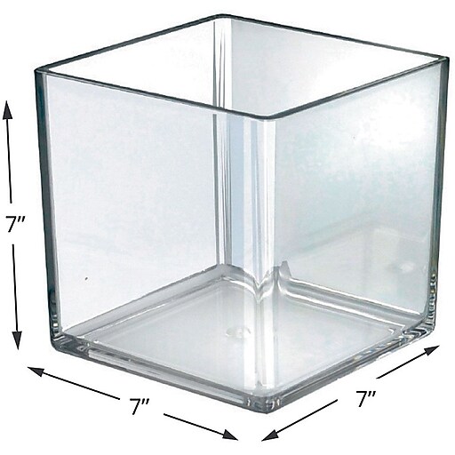 7 Deluxe Clear Cube Bin At Staples