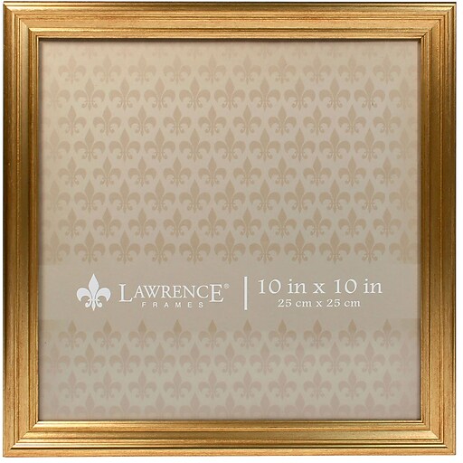 Lawrence Frames 10x10 Sutter Burnished Gold Picture Frame | Staples