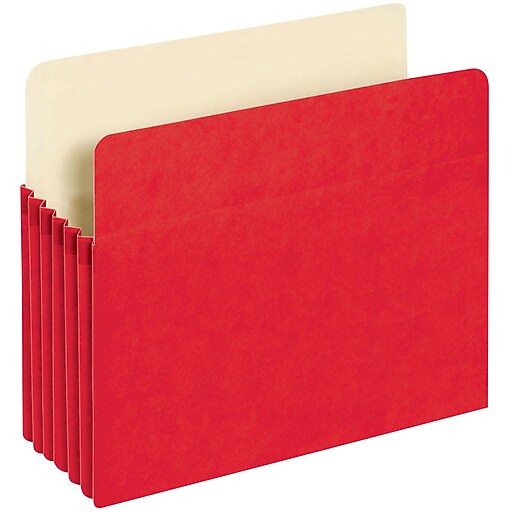 Pendaflex 10% Recycled Reinforced File Pocket, 5 1/4" Expansion, Letter ...