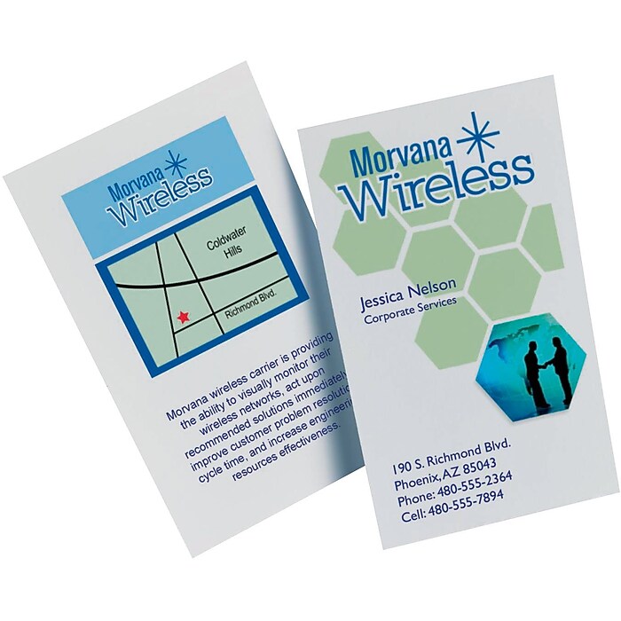 Avery Template 5871 Business Card Avery Clean Edge Business Cards,