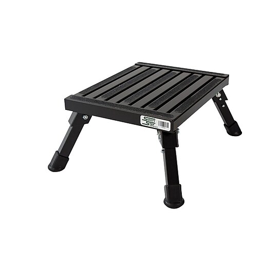 Safety Step Small Folding Aluminum Step, 1000lbs (S-07C-BLK) | Staples