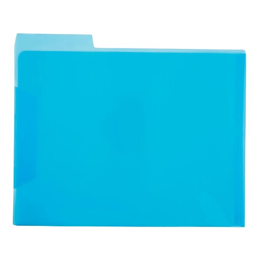 Staples 3-Tab Translucent Poly File Folders, Assorted, 6/Pack (10847 ... Staples 3-Tab Translucent Poly File Folders, Assorted, 6/Pack (10847 ...
