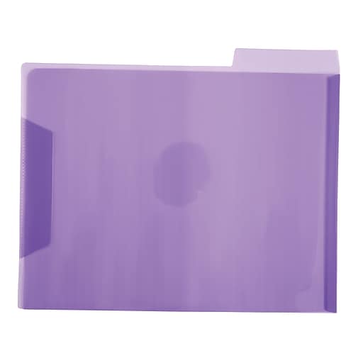 Staples 3-Tab Translucent Poly File Folders, Assorted, 6/Pack (10847 ... Staples 3-Tab Translucent Poly File Folders, Assorted, 6/Pack (10847 ...