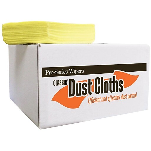 Monarch Brands Dusting Cloths, 23" x 24", Yellow, 4/Pack (NWW-DC2324 ...