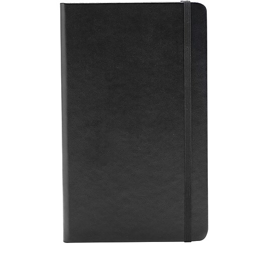 Poppin, Medium, Hard Cover Notebooks, Black, 25/Pack (104115) at Staples