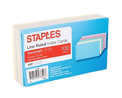 Index Cards | Colored Index Cards | Staples®