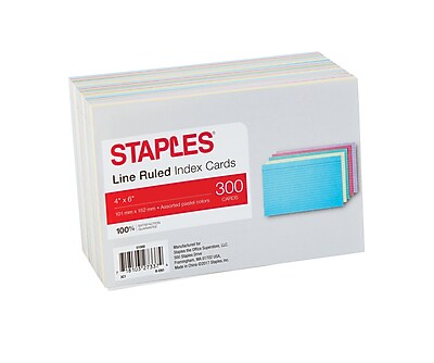 Index Cards | Colored Index Cards | Staples®