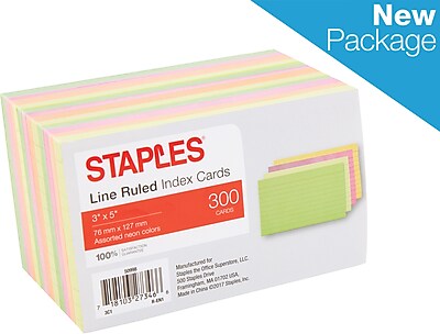 Index Cards | Colored Index Cards | Staples®