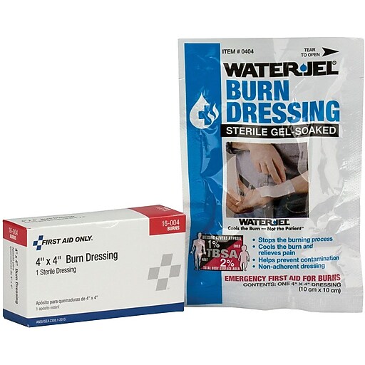 First Aid Only® Burn Dressing, 4" x 4" (16-004) at Staples