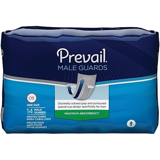 Prevail® Male Guards, Maximum Absorbency, One Size, 126/CT | Staples