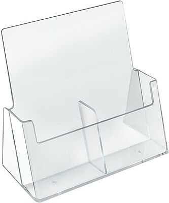 Shop Staples for Azar Displays Acrylic Brochure Holder, 2/PK (252386)