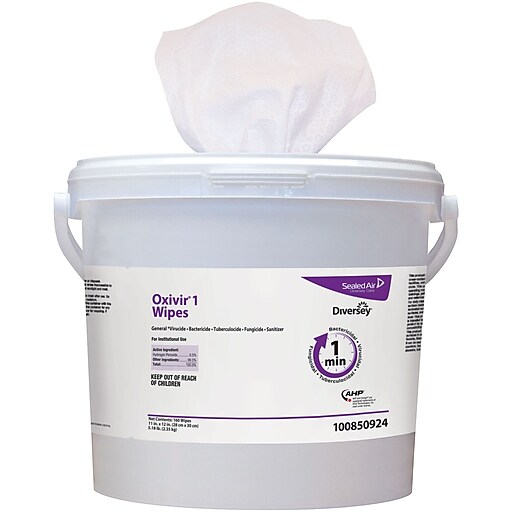 Oxivir Disinfecting Wipes, 160 Wipes/Container, 4/Carton (100850924 ...