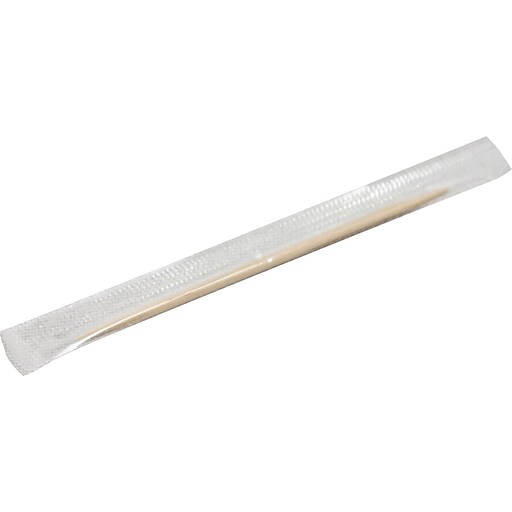 Handgards® Individually Wrapped Toothpicks Round Wood Cello Wrapped ...
