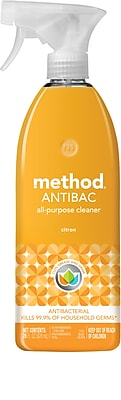 Method® Disinfectant Antibacterial Spray, Citron, 28 Oz. – Staples ...