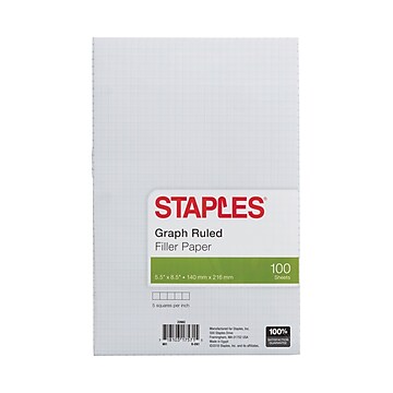 loose leaf graph paper | Staples